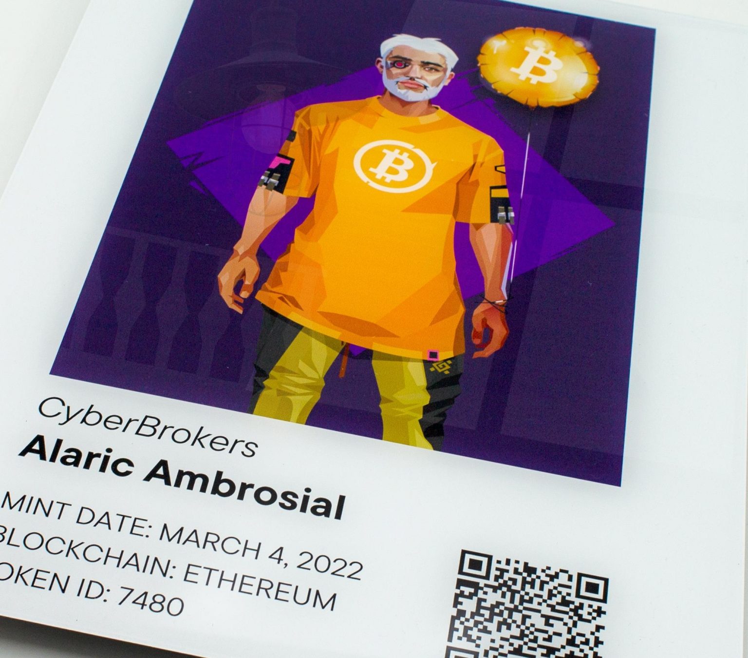 NFT Frame | Print your NFT | Acrylic Glass or White Metal | Big Acrylic