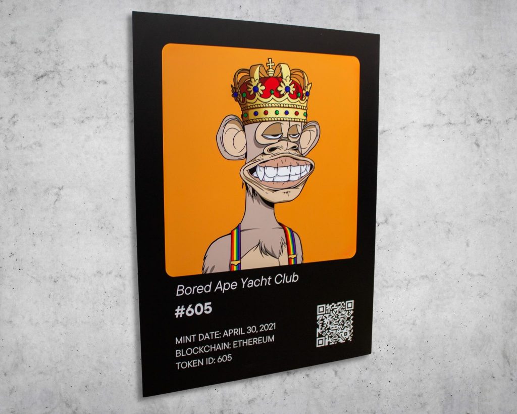 NFT Frame | Print your NFT | Acrylic Glass or White Metal | Big Acrylic