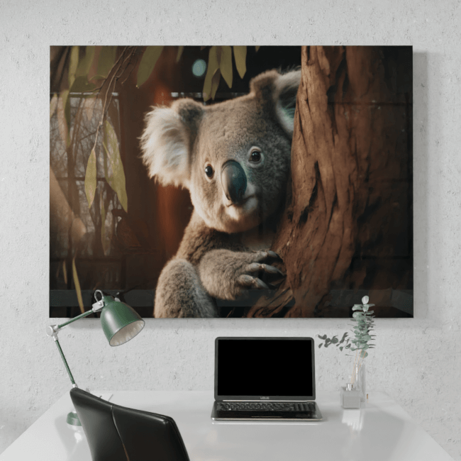Koala Cuddle - Acrylic Prints, Photos Prints on Metal and Canvas