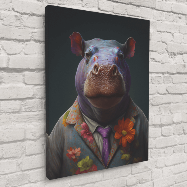 Hip Hippo - Acrylic Prints, Photos Prints on Metal and Canvas