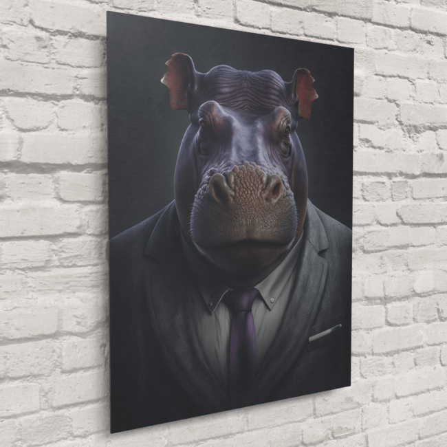 Mr. Hippo - Acrylic Prints, Photos Prints on Metal and Canvas
