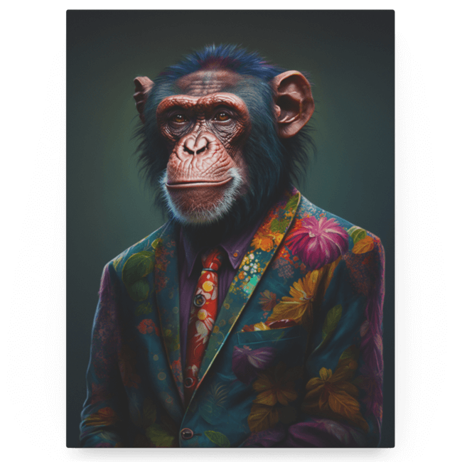 Charming Chimp - Acrylic Prints, Photos Prints on Metal and Canvas