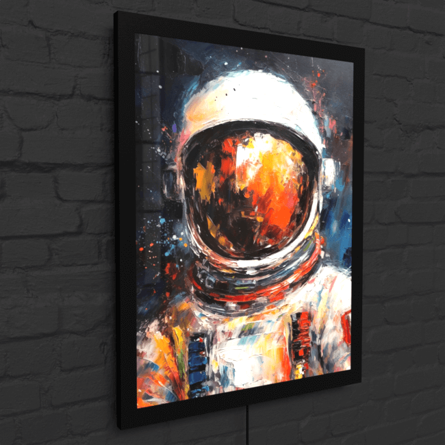Astronaut In Paint Acrylic Prints Photos Prints On Metal And Canvas