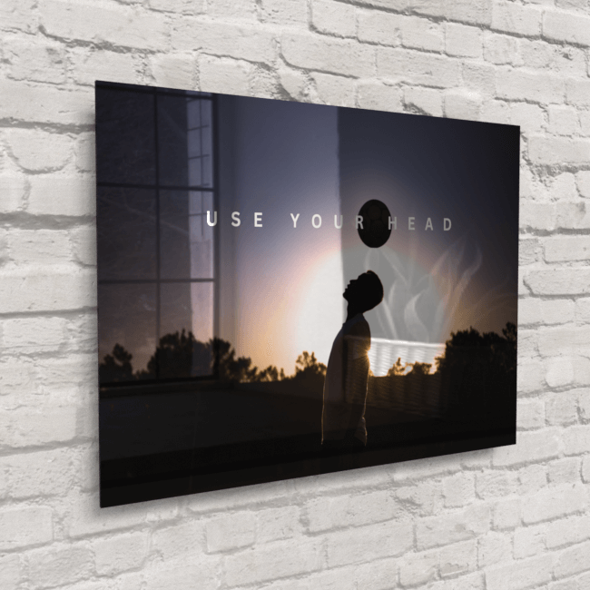 Use Your Head - Acrylic Prints, Photos Prints on Metal and Canvas