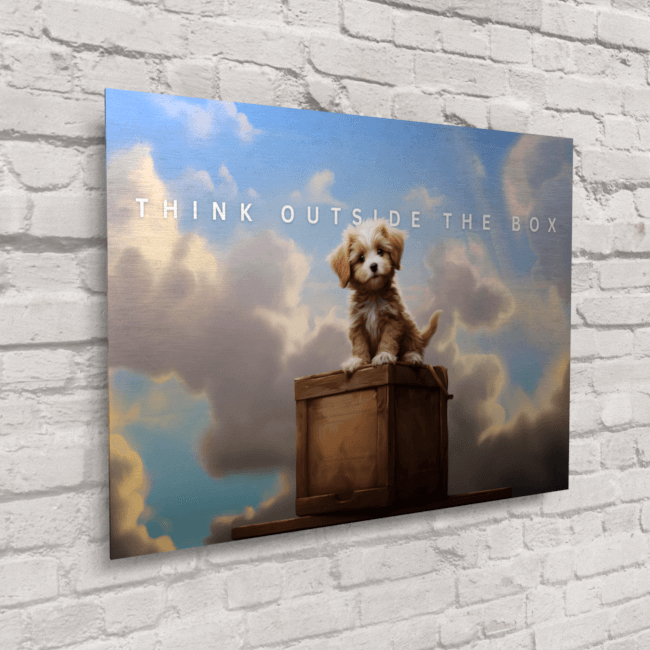 Think Outside The Box - Acrylic Prints, Photos Prints on Metal and Canvas