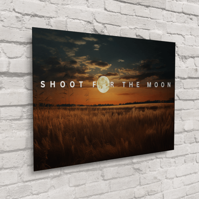 Shoot For The Moon - Acrylic Prints, Photos Prints on Metal and Canvas